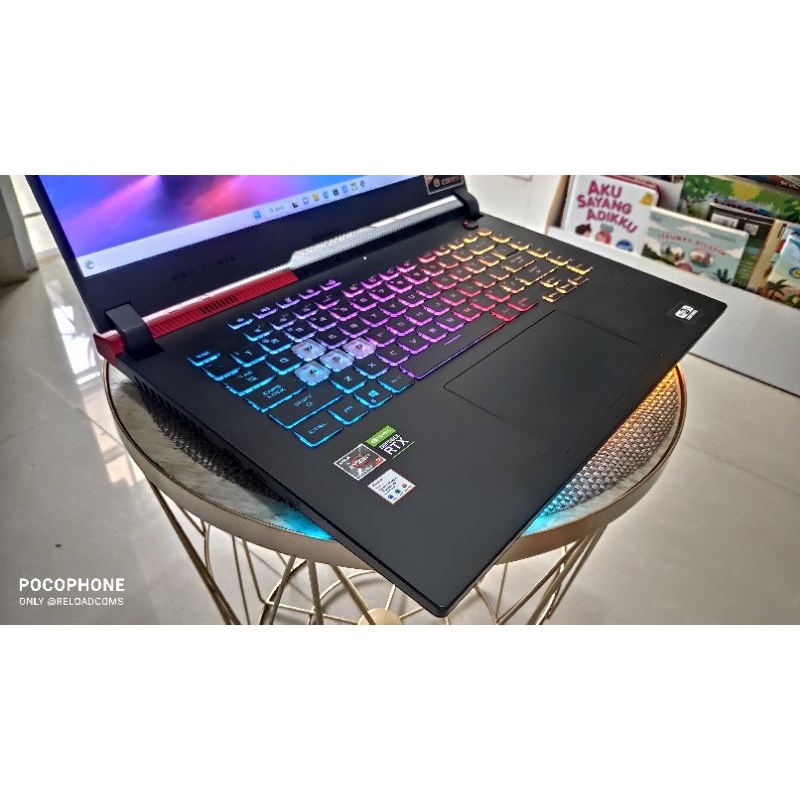Jual ASUS ROG STRIX G15 G513QE RYZEN 7 5800H RTX 3050Ti Fullset Resmi ...