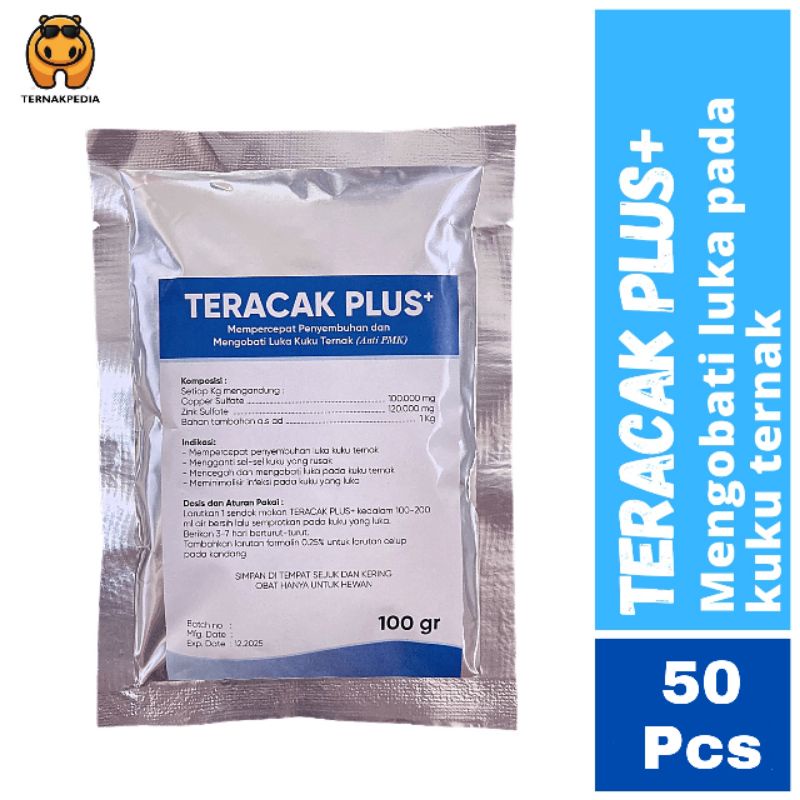 Jual Teracak Plus+ 100 gr Grosir - Obat PMK - Obat Kuku Sapi Kambing ...