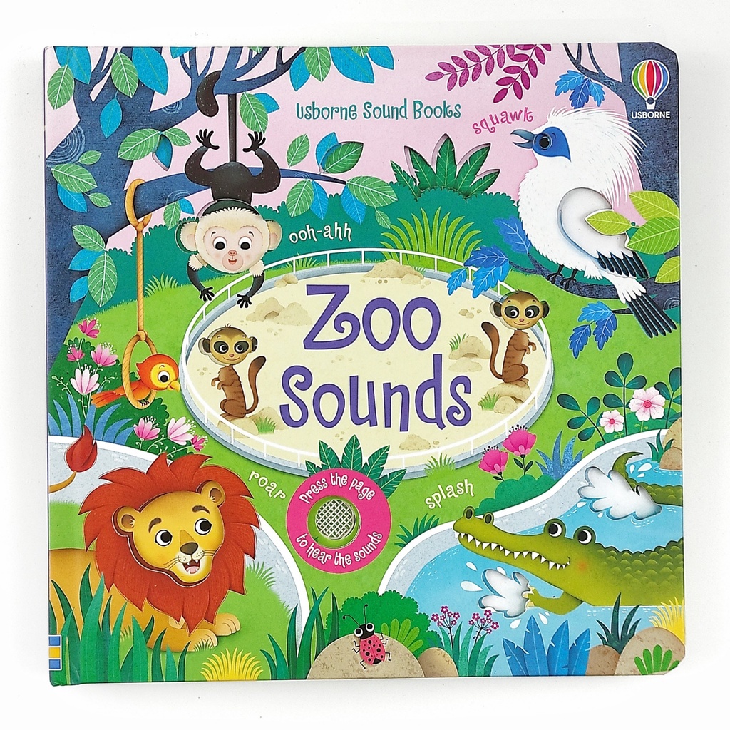 Jual (free battery) ORIGINAL Usborne Sound Book: Zoo Sounds - Leon ...