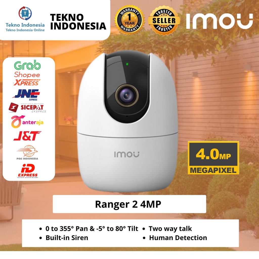 Jual Imou Ranger 2 4MP QHD Smart Tracking IP Camera CCTV Wi-Fi Indoor H ...