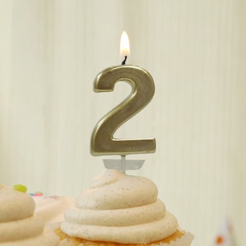 Jual LILIN ANGKA GOLD / LILIN LATIN GOLD / LILIN ULANG TAHUN / LILIN ...