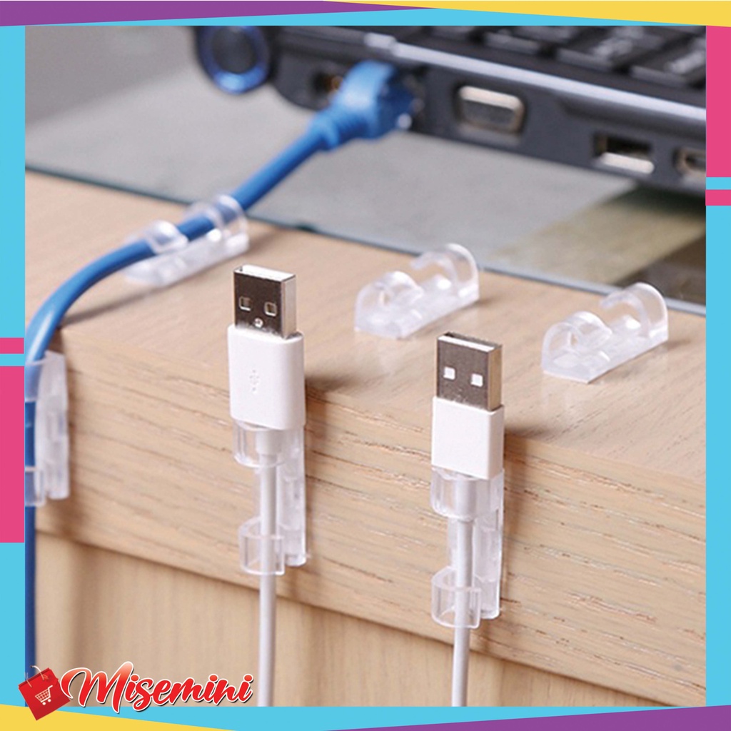 Jual Penjepit Kabel Tempel Dinding Kabel Klip Double Lem Serbaguna Set ...