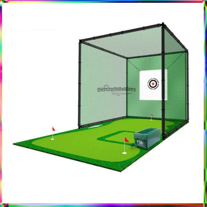 Jual Jaring Golf Cage Net Driving Latihan Golf Rangka Pipa Besi ...