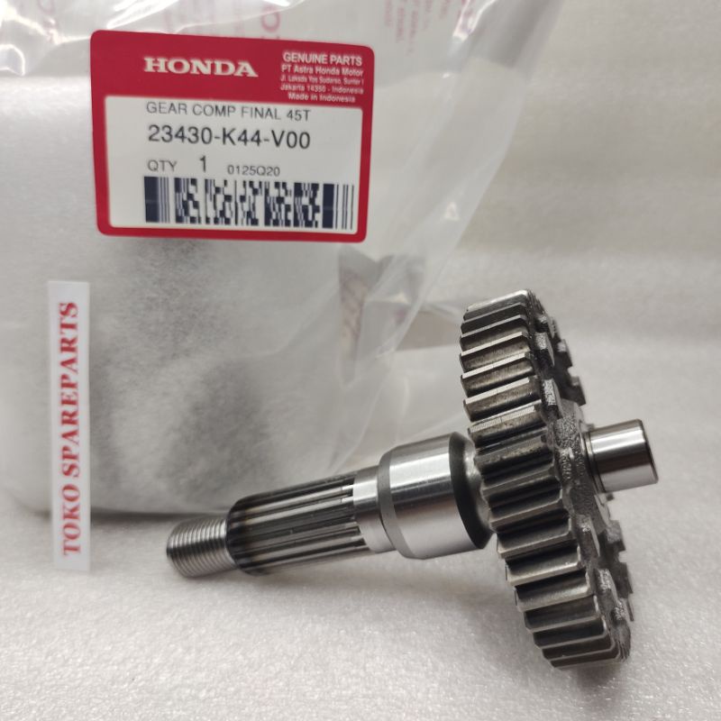 Jual 23430-K44-V00 Gear Comp Final 45T As roda belakang Beat Scoopy eSP ...
