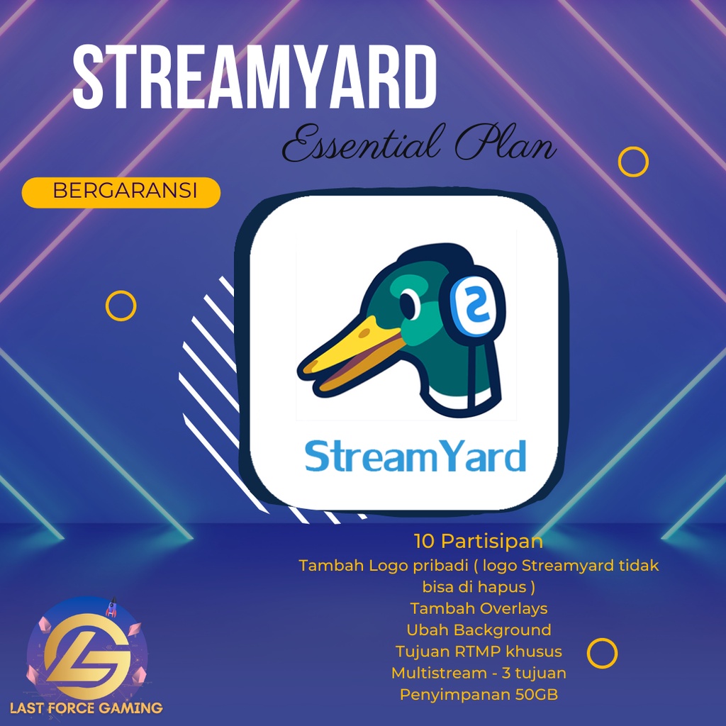 Jual Streamyard Essential Plan Upgrade Stream Yard Essential Plan 1 ...