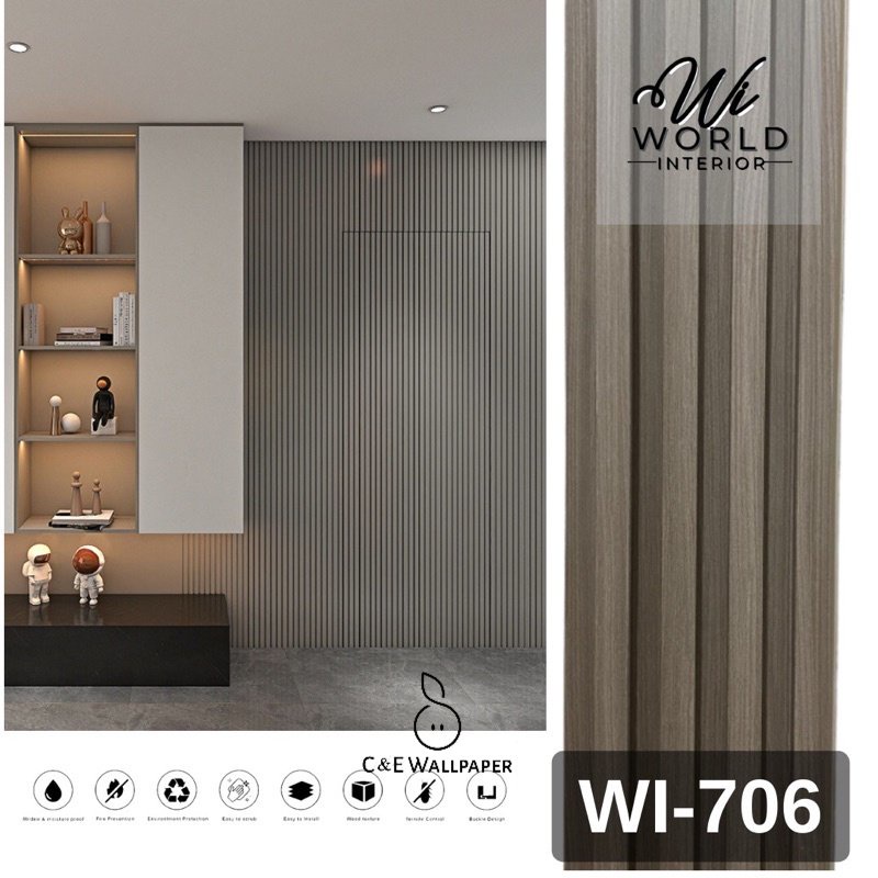 Jual wpc Wallpanel dinding uk 3m x 17cm x 2,3cm / wpc panel dinding CE ...