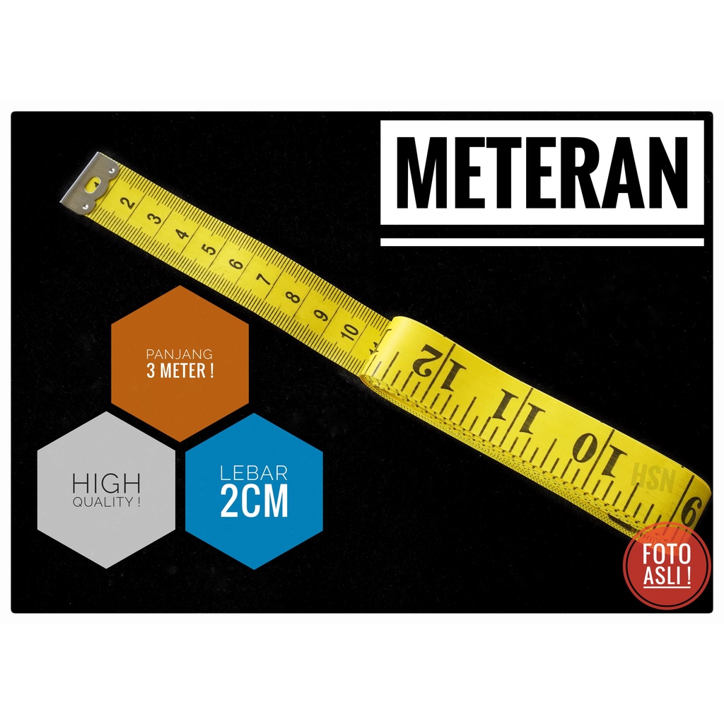 Jual meteran kain / meteran baju / metlin 2cm | Shopee Indonesia