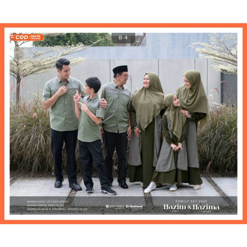 Jual Hazim dan Hazima Family Set 2023 By Yasmeera X El-Rasheed Sarimbit ...