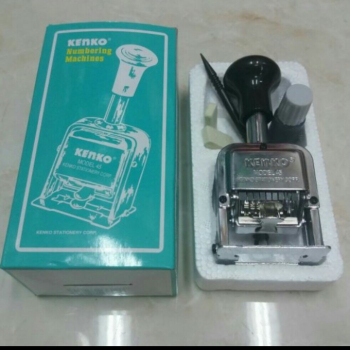 Jual Stm Numbering Automatic Machine Kenko 45/Stempel Nomerator 6 Digit ...