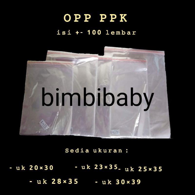 Jual Plastik Opp Isi 100 Ukuran 20x30, 23x35, 25x35, 28x35, 30x39 ...