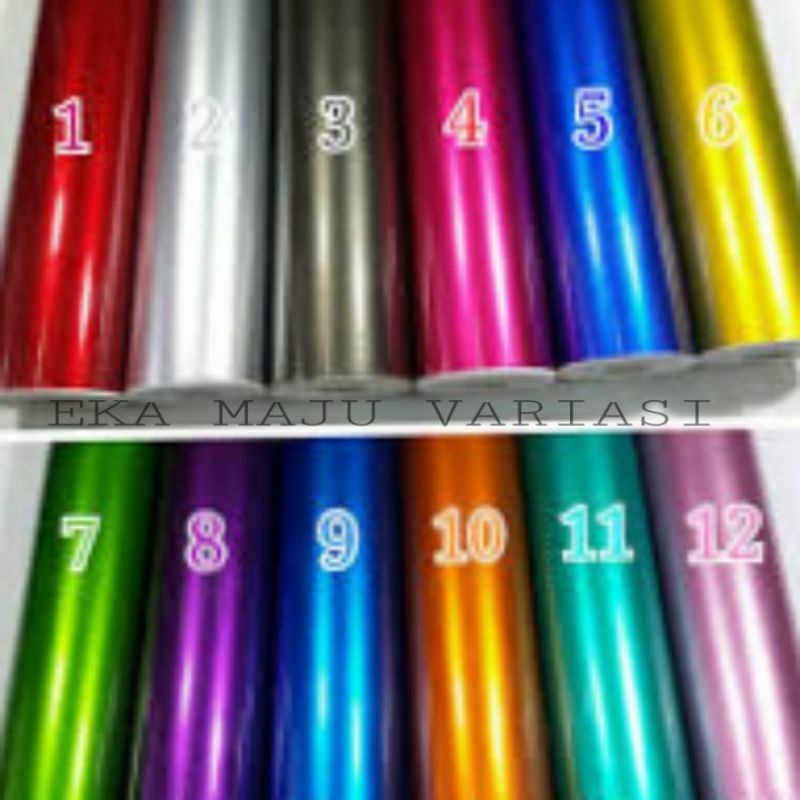 Jual Stiker Skotlet Sepeda Motor Dan Mobil Metalik Kilap (45 cm x 50 cm ...