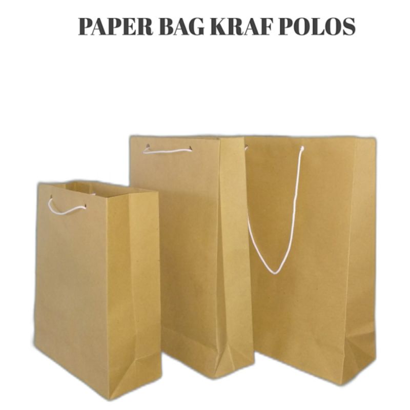 Jual [GROSIR] PAPER BAG COKLAT / PAPERBAG POLOS / TAS KERTAS MINIMAL ...