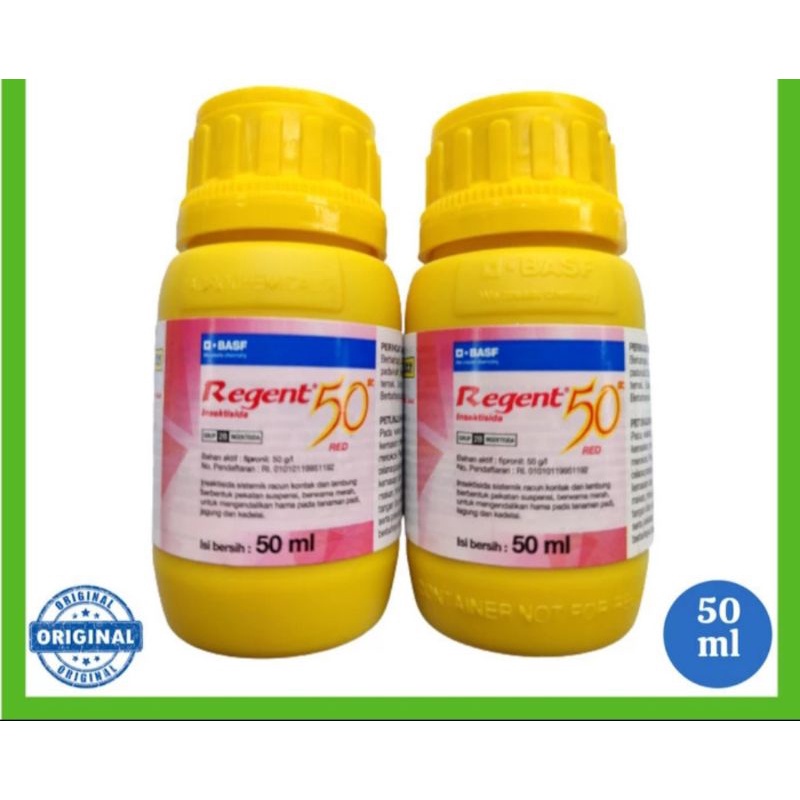 Jual Insektisida regent Red 50 SC, isi 50 ML, obat perlakuan benih ...