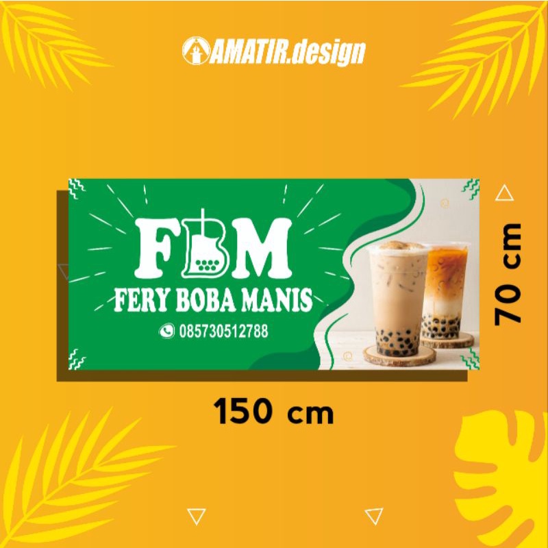 Jual BANNER ES BOBA, BANNER ES KEKINIAN (70x150 cm) | Shopee Indonesia