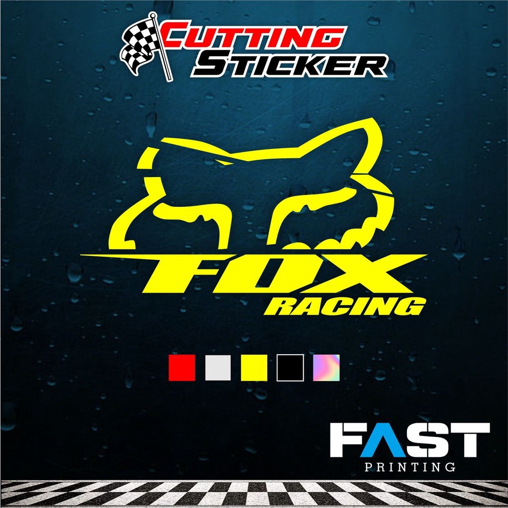 Jual CUTTING STICKER LOGO FOX RACING l STIKER MOBIL MOTOR KEREN ...