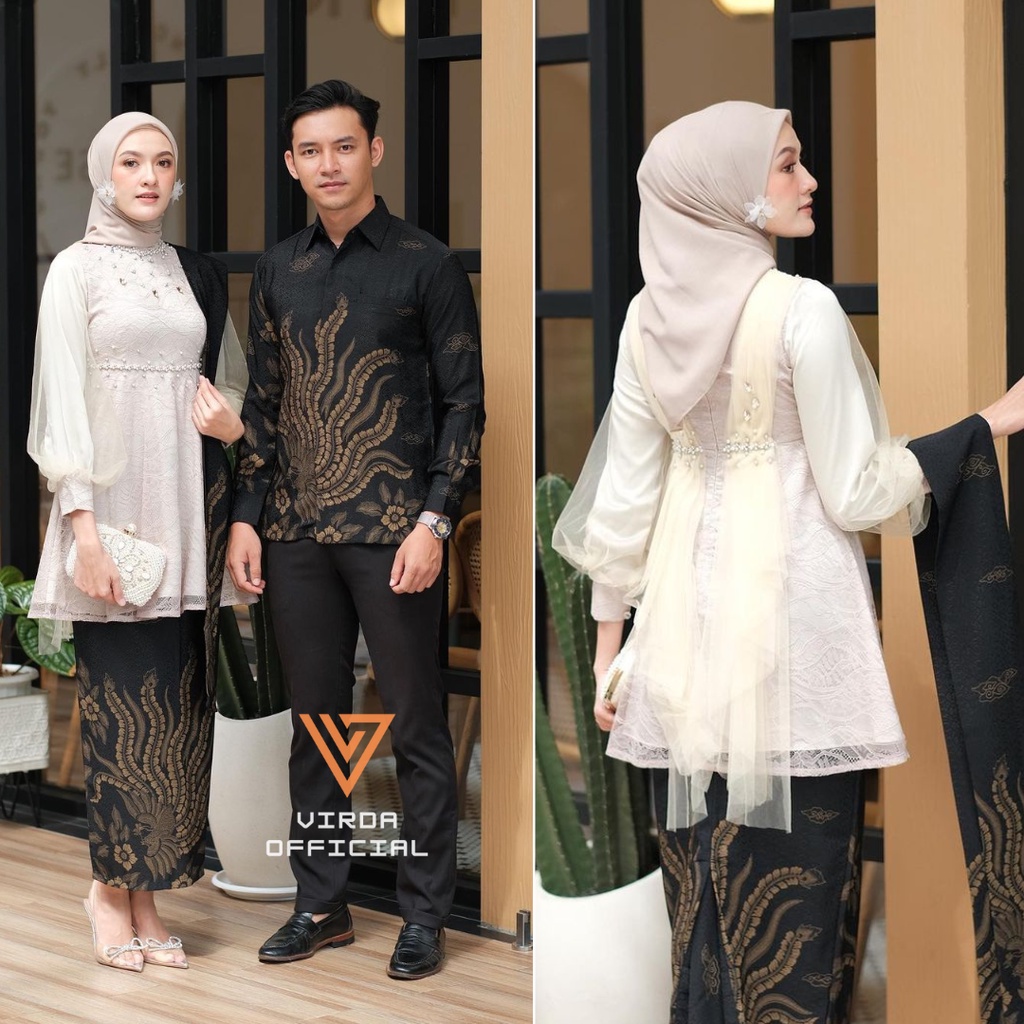 Jual Kebaya Couple Modern Kebaya Wisuda Set Tunik Lamaran Tunangan ...