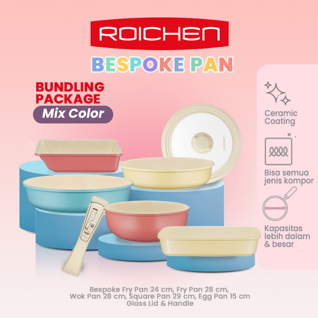 Jual Roichen Bespoke Pan Full Set - 7pcs | Shopee Indonesia