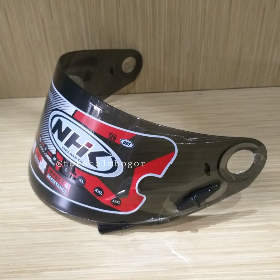 Jual visor NHK GP Pro Flat darksmoke model Ring | Shopee Indonesia
