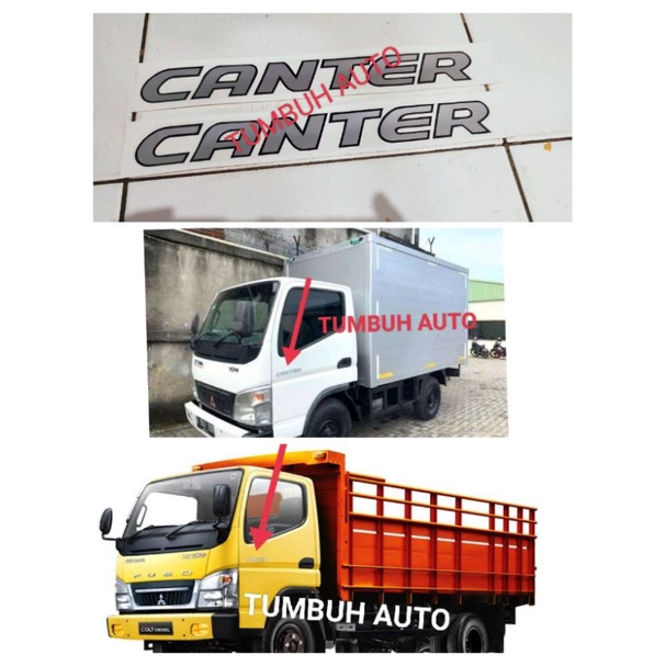 Jual Striping Sticker Stiker Logo Canter 1 Pcs Mitsubishi Truck Double ...