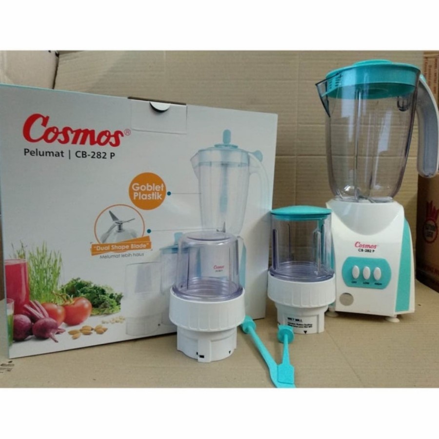 Jual COSMOS : CB-282P BLENDER PLASTIK 2 LT CB 282 P 3 IN 1 | Shopee Indonesia