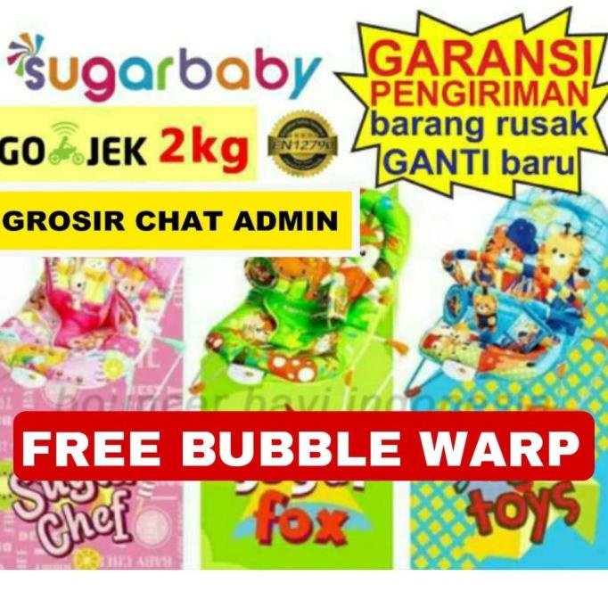 Jual BERAT 2 KG Sugar Baby Bouncer Recline FOX TOYS CHEF | SugarBaby ...