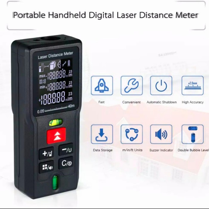 Jual Meteran Laser Digital / Laser Distance Meter / Alat Ukur Jarak ...