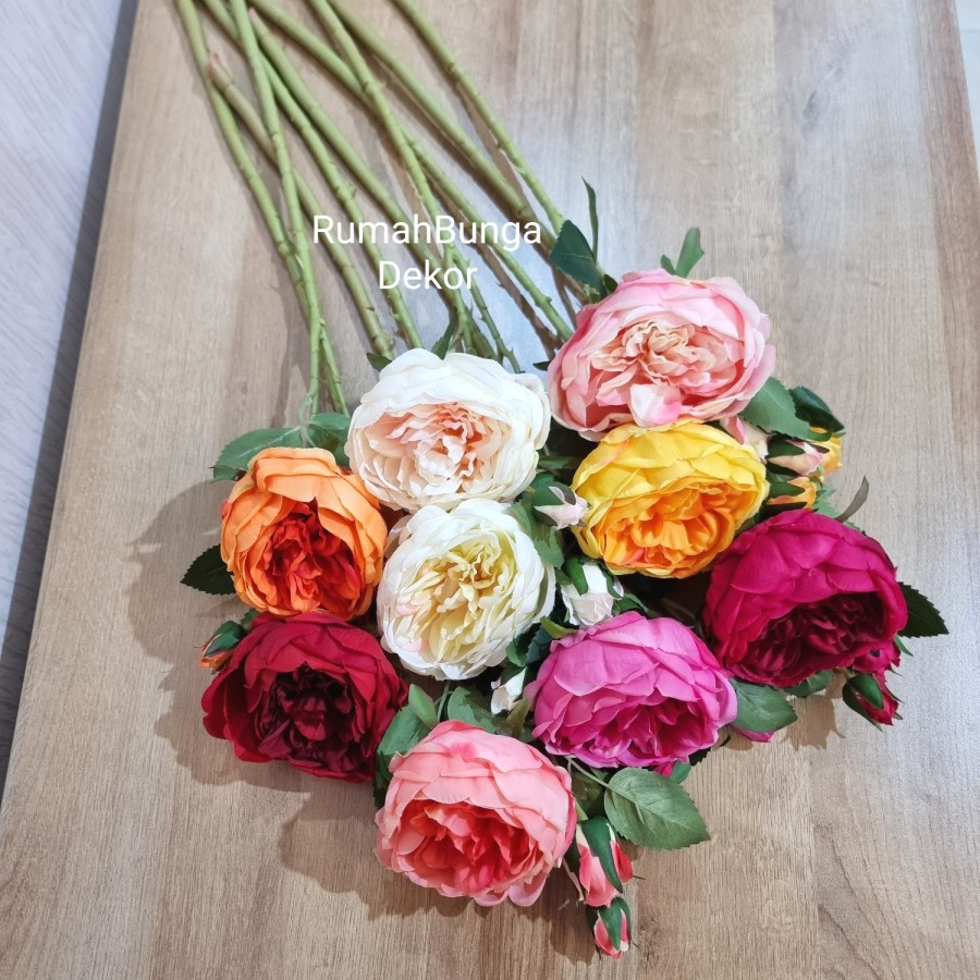 Jual Bunga Peony Artificial Premium Tangkai Panjang ( Ada 9 Warna ...