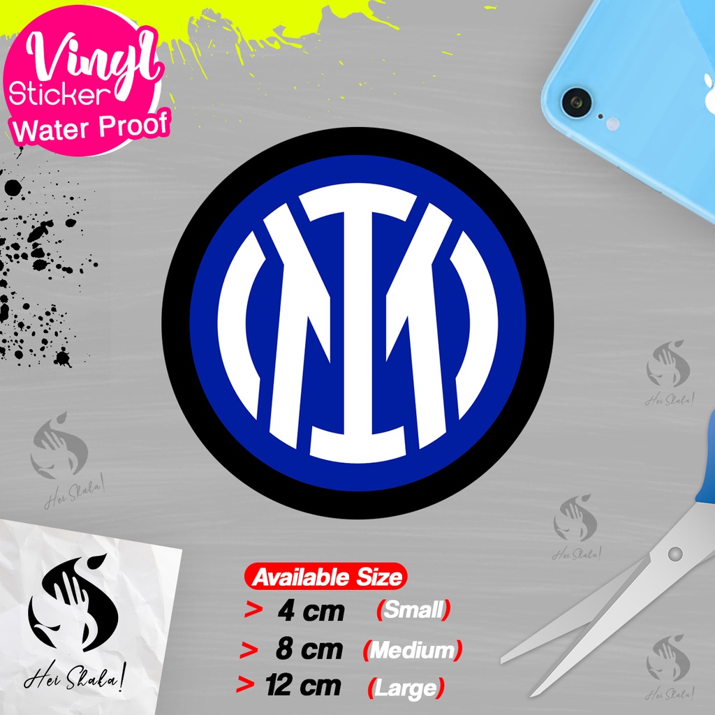 Jual Stiker Logo Intermilan Inter Versi Baru dan Lama Bahan Vinly Anti ...