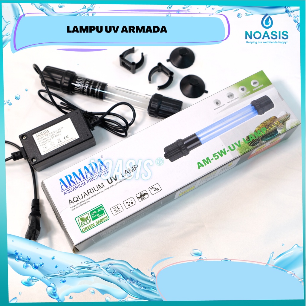 Jual ARMADA Lampu Uv Ultraviolet Aquarium 5 7 9 11 13 15 20 Watt Aquascape | Shopee Indonesia
