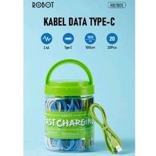 Jual ( RBC 100 II NEW = 1 TOPLES ISI 20 PCS) - RBC 100 II NEW kabel data usb tepsi TYPE- C TIPE ...