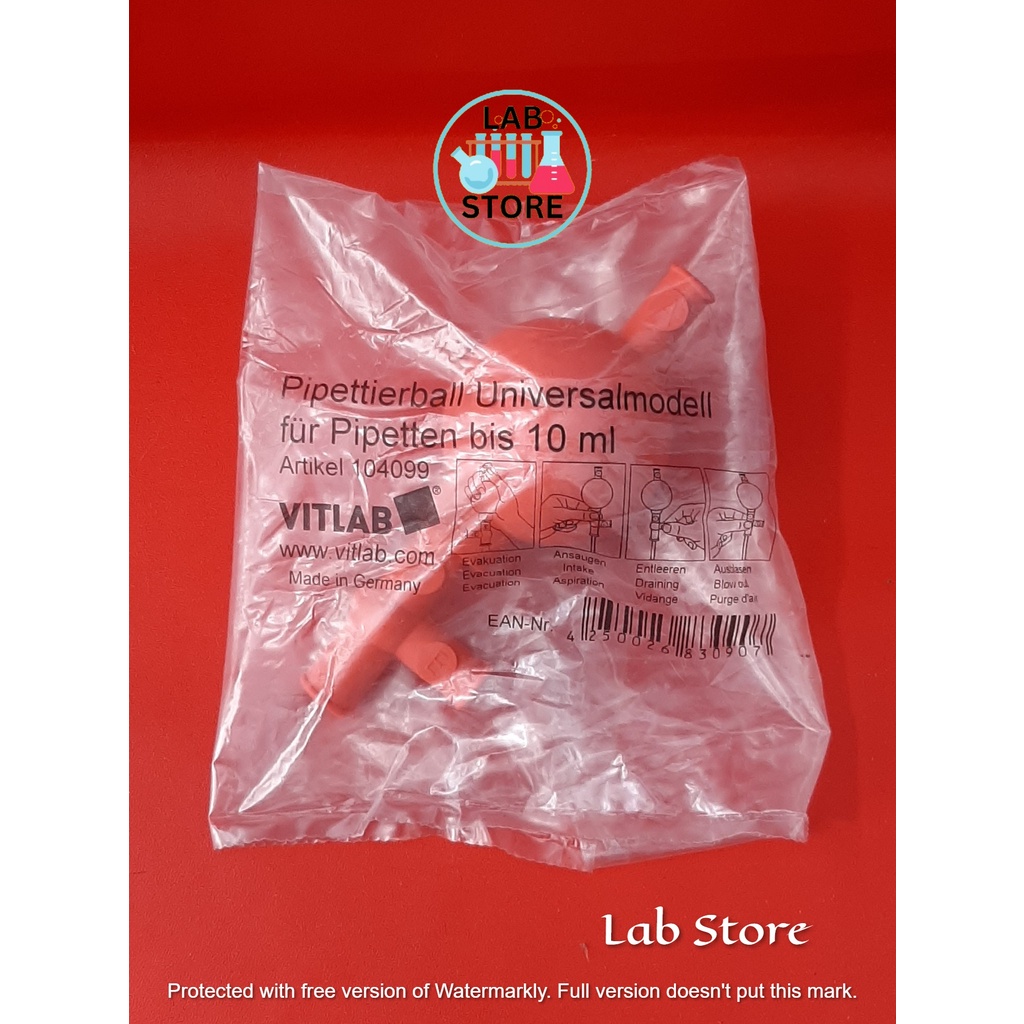 Jual Bola Hisap Merk VITLAB / Pipet Filler / Filtering Ball Vitlab ...