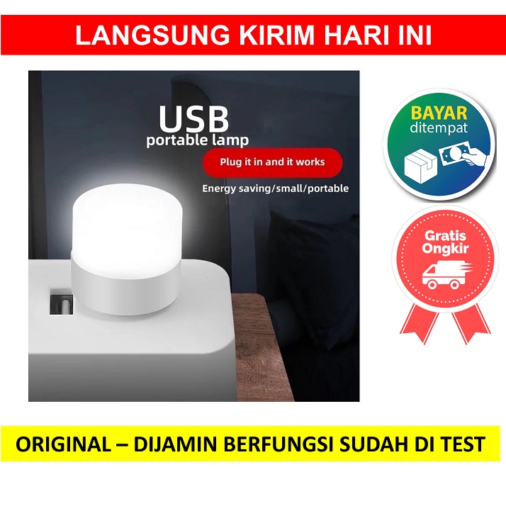 Jual Lampu UNYIL Kecil Tidur Usb Mini LED Belajar Baca Night light ...