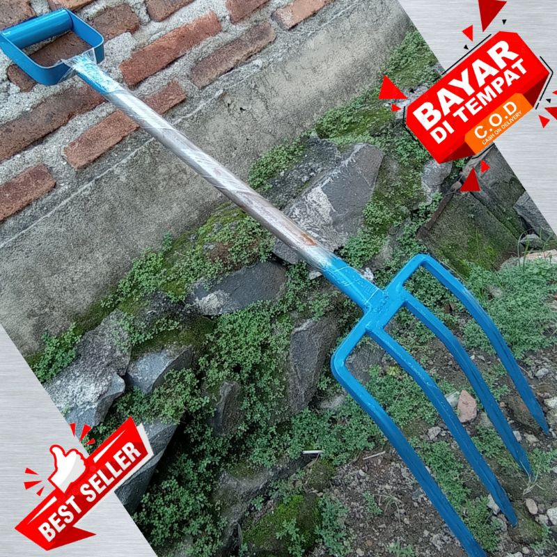 Jual Sekop garpu injak bahan kualitas terbaik sekop 4 mata baja ...