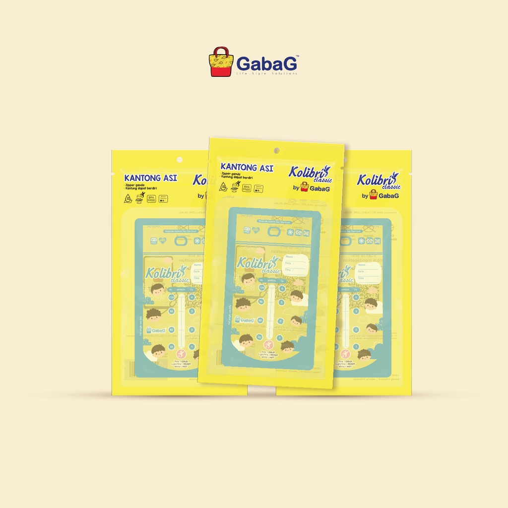 Jual Bundling 3 Pack Gabag Kantong Asi - Kolibri Classic 120 ml ...