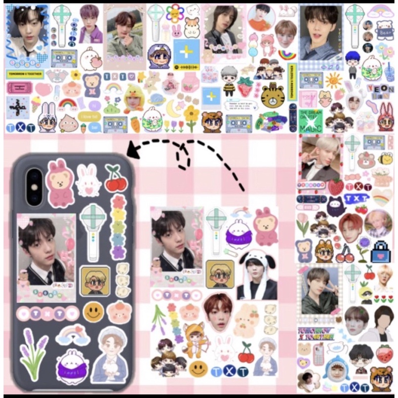 Jual STIKER TXT Cute ( Sudah Cutting ) Aesthetic Deco Anti Air Yeonjun ...