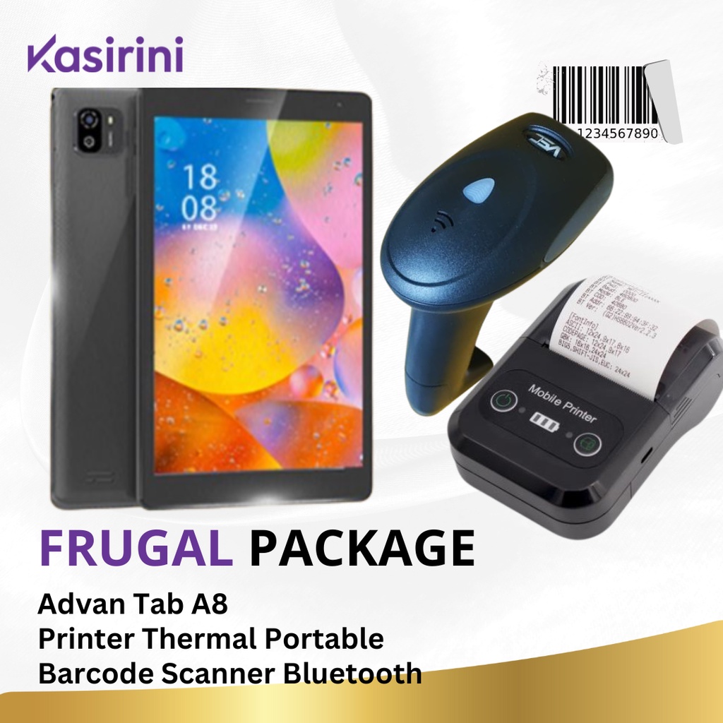 Jual FRUGAL PACKAGE | Advan Tab A8, Printer Thermal Portable 58Mm ...