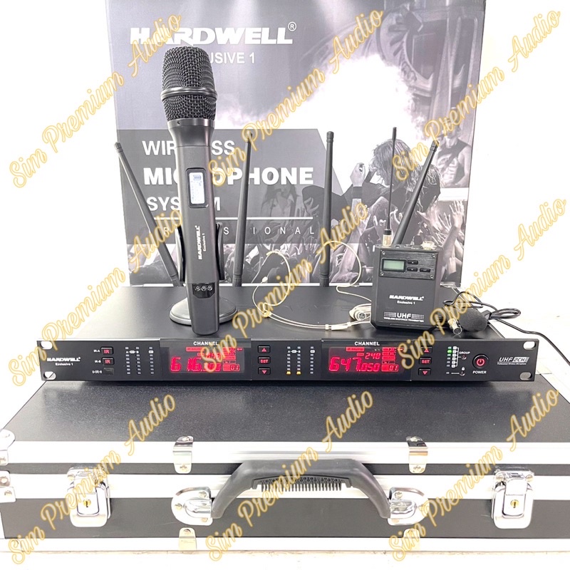 Jual Mic Wireless Hardwell EXCLUSIVE 1 ORIGINAL 1 MIC HANDHELD + 1 BODY ...
