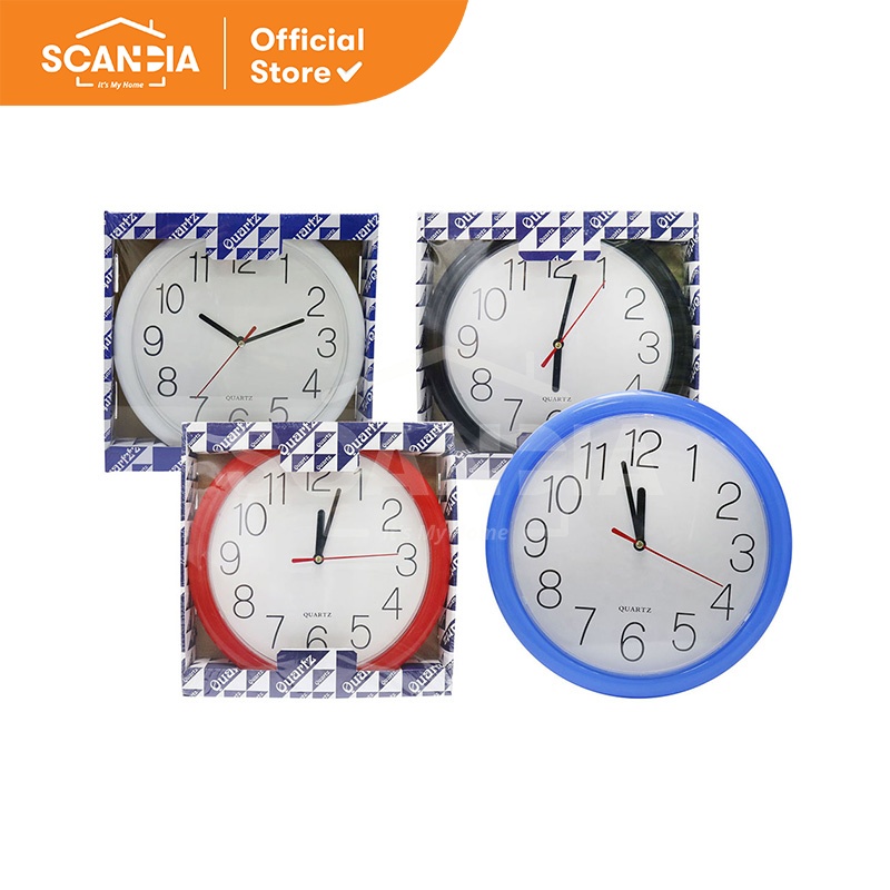 Jual SCANDIA Jam Dinding Clock Kitchen 25 Cm (GW0010) | Shopee Indonesia