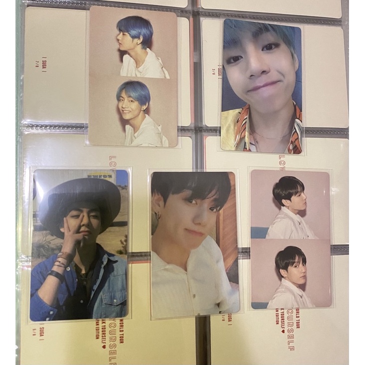 Jual Photocard BTS Jin, Taehyung V , taehyung memo 20, Jin pob butter japan,Jungkook glowing ...