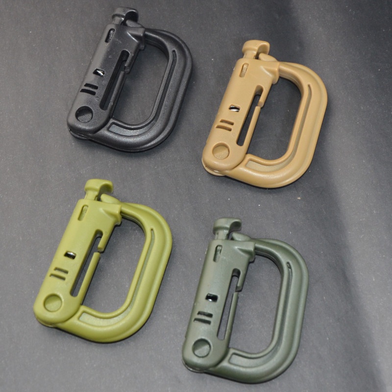 Jual Tactical Karabiner D-ring carabiner Tactical Molle Snap Lock Ring ...