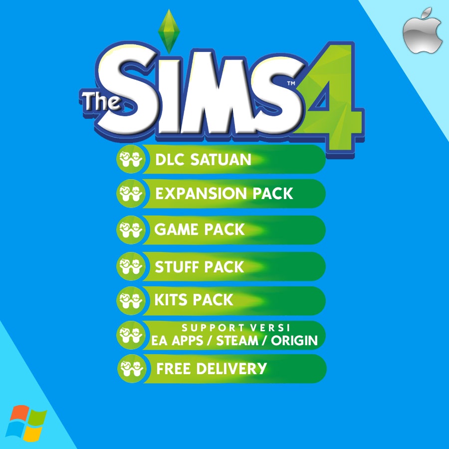 Jual Windows Mac The SIMS 4 ORIGINAL DLC SATUAN | Shopee Indonesia