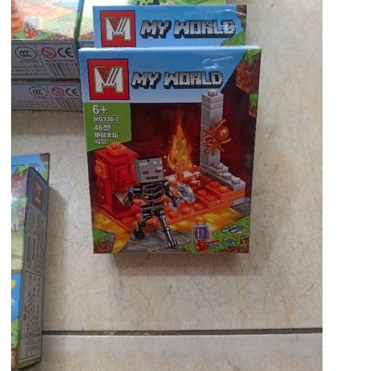 Jual ADB3-4OFF6 Bricks Mine craft Minecraft My world Set 8 ITJ9 ...