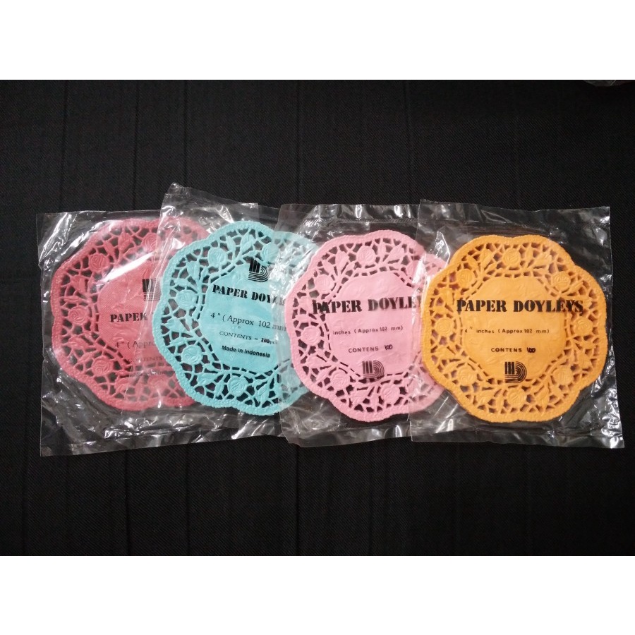 Jual Diva Paper Doileys 4.5" Colorful - 100 pcs | Shopee Indonesia