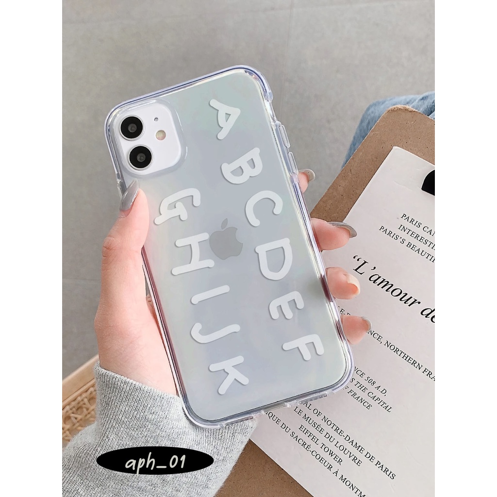 Jual Case Custom Aesthetic Desain Alphabet Series Casing Gambar Huruf ...
