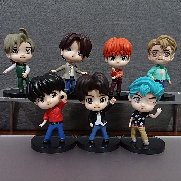 Jual WEVERSE Action Figure BTS set isi 7 pcs - bts A BTS/ARMY/EXO/BLINK ...