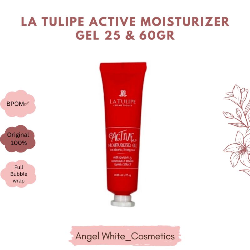 Jual ORIGINAL 100% LA TULIPE ACTIVE MOISTURIZER GEL 25 & 60GR | Shopee ...