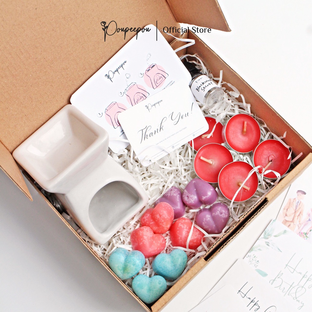 Jual Poupeepou - Gift Box Paket Bar Candle Love | Tungku Lilin Tea Gift ...