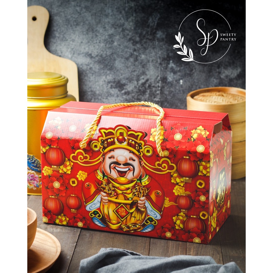 Jual HIRO - box dus packaging toples kotak kue kering imlek CNY ...