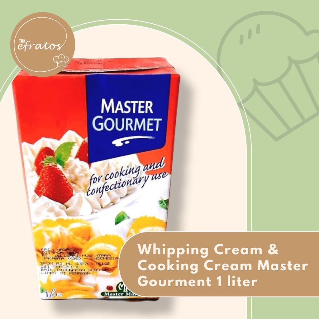 Jual Master Gourment Whipping Cream & Cooking Cream 1 liter | Shopee ...
