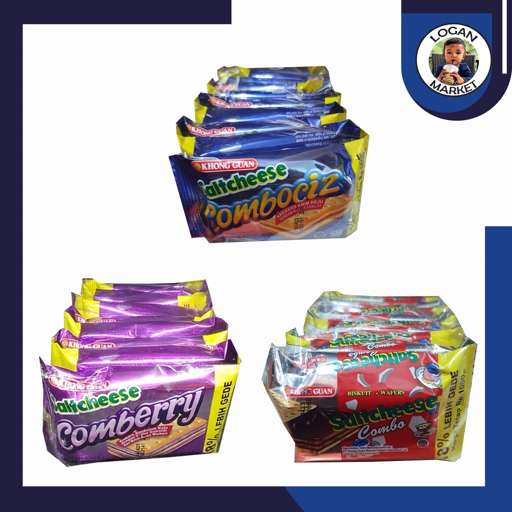 Jual Khong Guan Saltcheese Combo Combociz Comberry 10 Pcs Sachet 10Pcs ...
